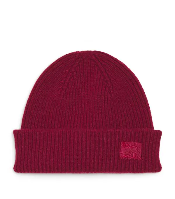 Paul Smith Cashmere-blend Beanie - Burgundy