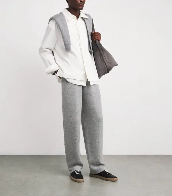 Johnstons Of Elgin Cashmere-wool Relaxed Sweatpants