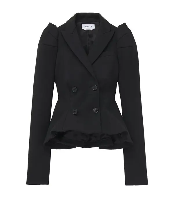 Alexander McQueen Stretch-wool Structured Blazer