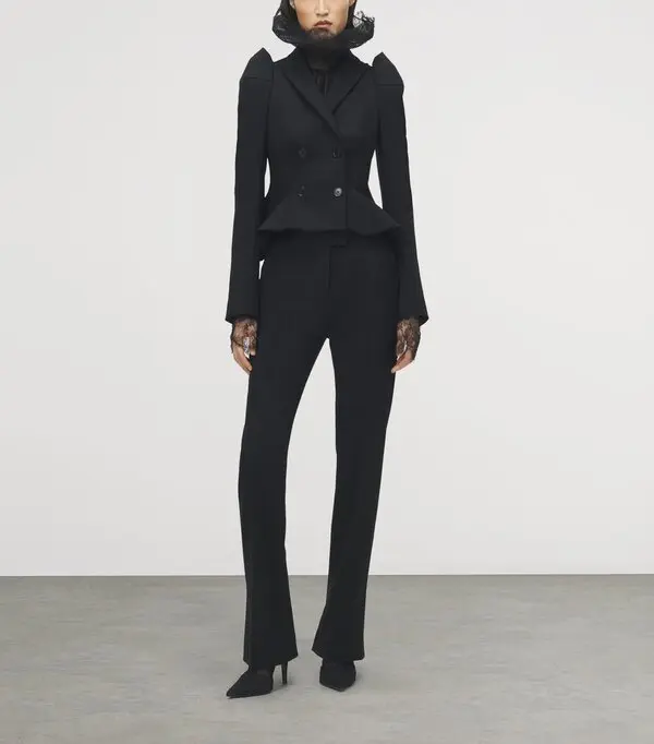 Alexander McQueen Stretch-wool Structured Blazer