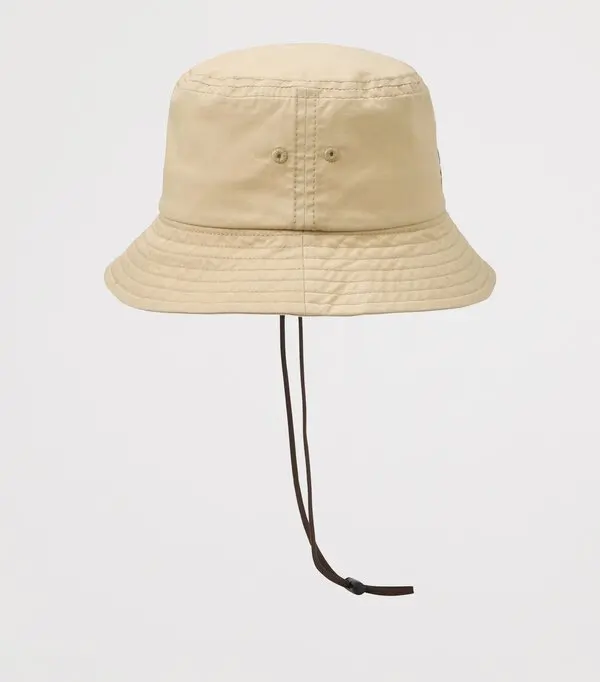 MIKI HOUSE Cotton Bucket Hat With Bear Motif