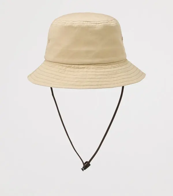 MIKI HOUSE Cotton Bucket Hat With Bear Motif