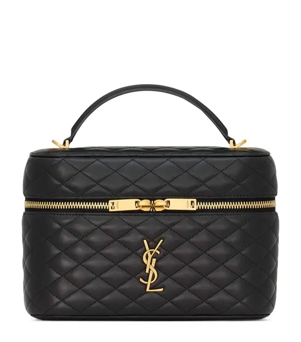 Saint Laurent Large Gaby Vanity Shoulder Bag - Black