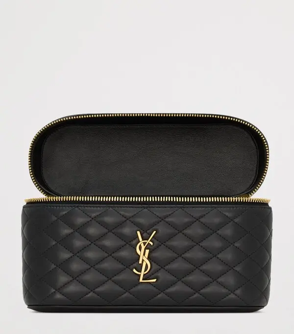 Saint Laurent Large Gaby Vanity Shoulder Bag - Black