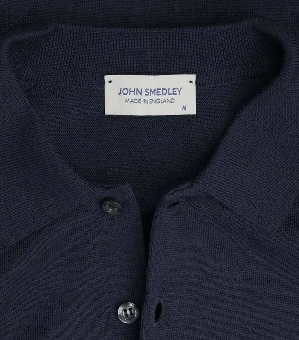 John Smedley Extra Fine Merino Long-sleeve Herbie Polo Shirt