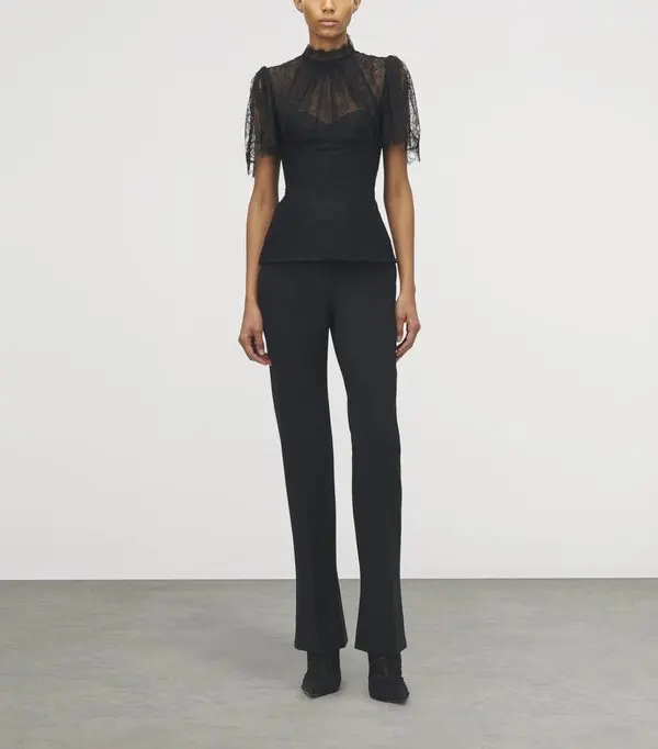 Alexander McQueen Stretch-wool Straight Trousers