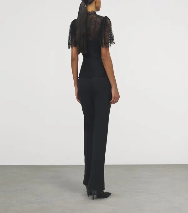 Alexander McQueen Stretch-wool Straight Trousers
