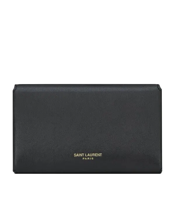 Saint Laurent Letter Wallet - Black
