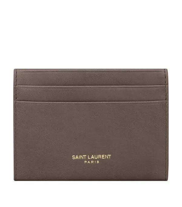 Saint Laurent Letter Card Holder - Burgundy