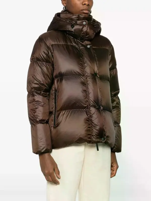 AFTER/LABEL Quilted Hooded Puffer Jacket