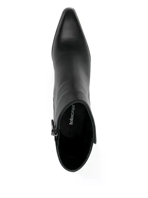 Lola Cruz Leather Ankle Boots