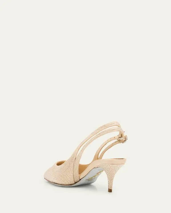 Rene Caovilla Olivia Embellished Slingback Pumps