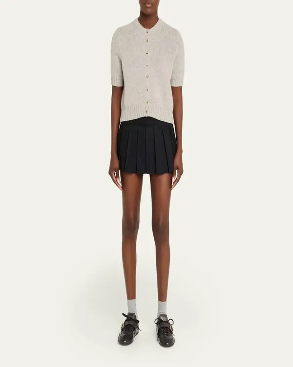 Miu Miu Allacciate Leather Buckle Low-top Sneakers - Black