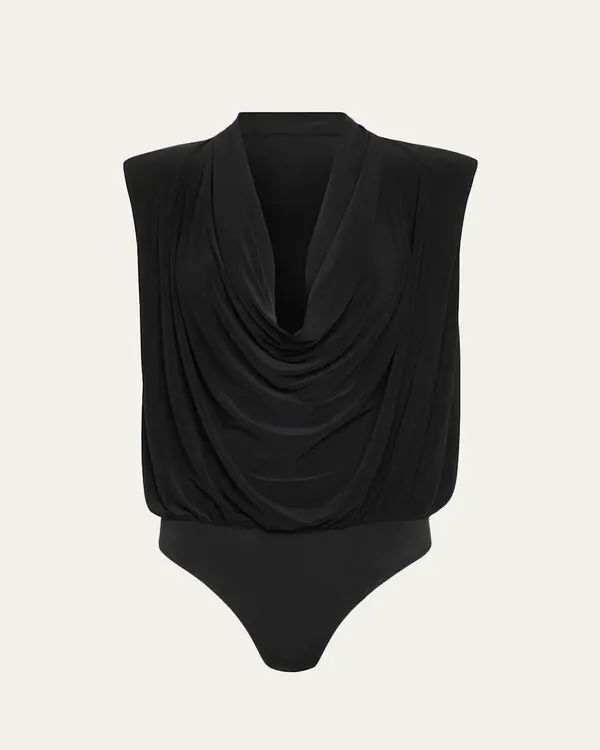 Ramy Brook Eden Sleeveless Cowl-neck Bodysuit