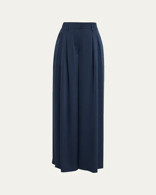 Ramy Brook Oscar Wide-leg Satin Pants
