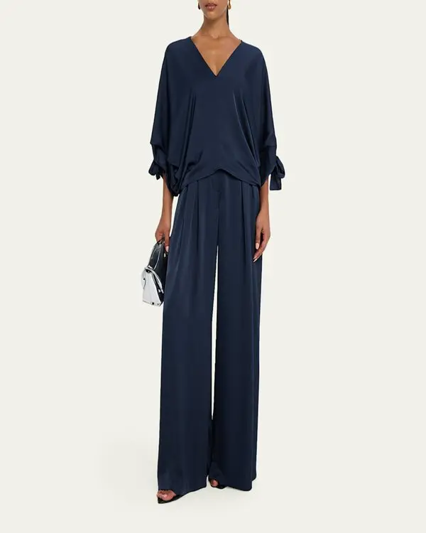 Ramy Brook Oscar Wide-leg Satin Pants
