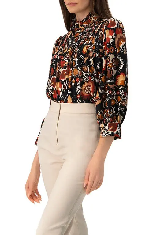 IVONNE Printed Long Sleeve Shirt