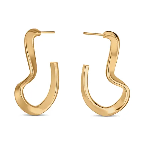 NABS AND BABS Sahab Hoop Earrings - Gold