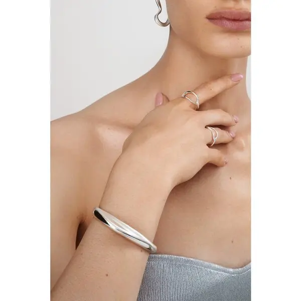 NABS AND BABS Hiba Cuff Bracelet - Silver