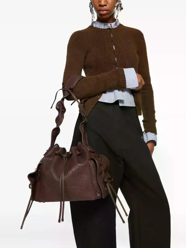 Acne Studios Textured Leather Shoulder Bag