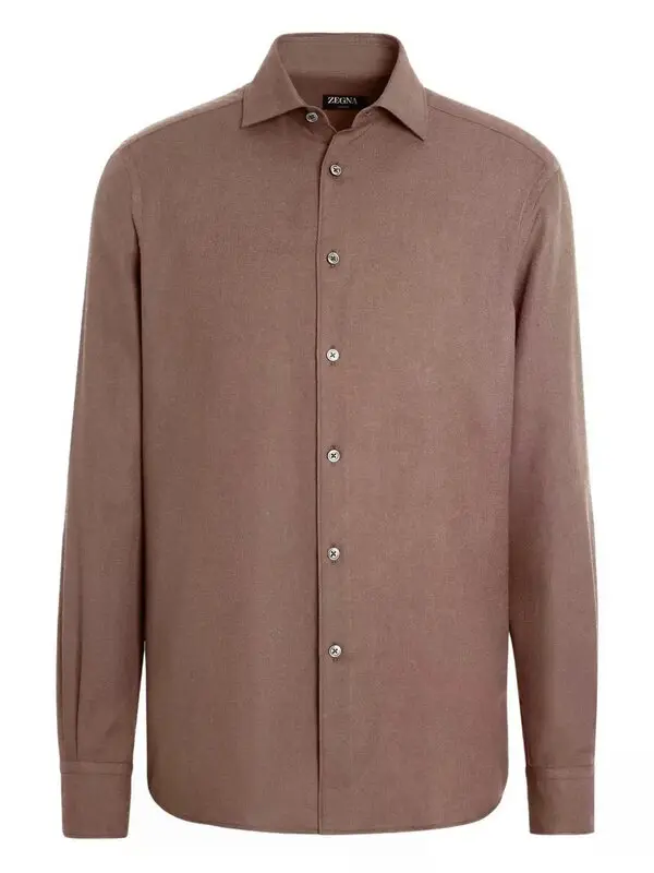 Zegna Cashco Shirt - Brown