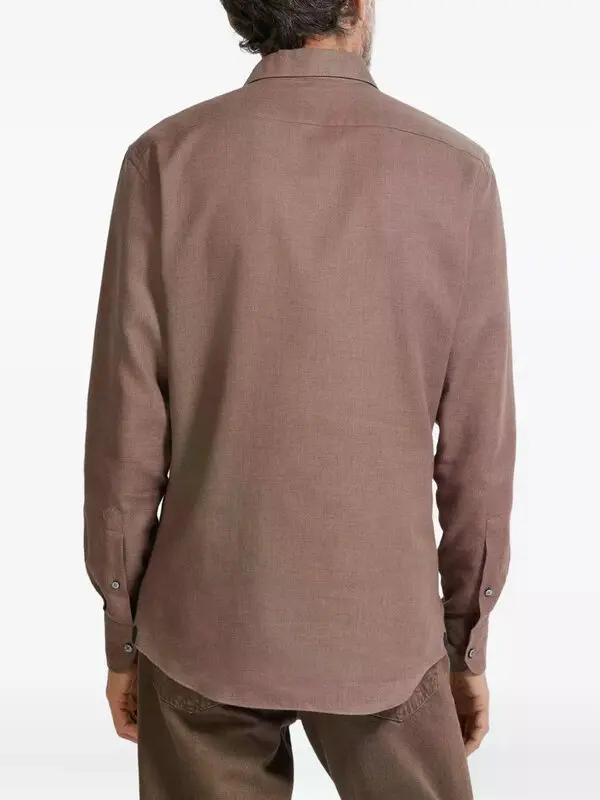 Zegna Cashco Shirt - Brown