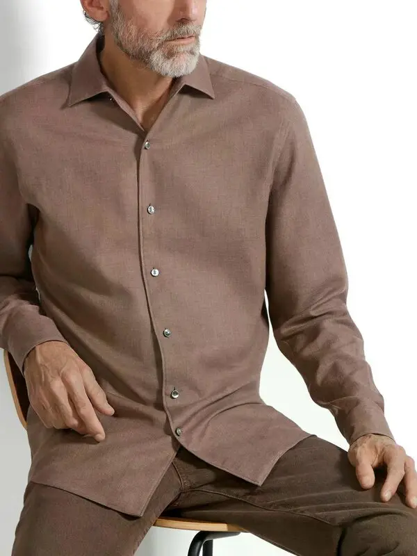 Zegna Cashco Shirt - Brown
