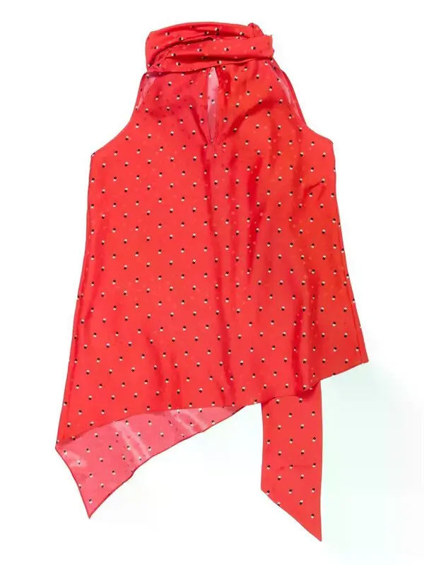 Acne Studios Bow-detail Asymmetric Top