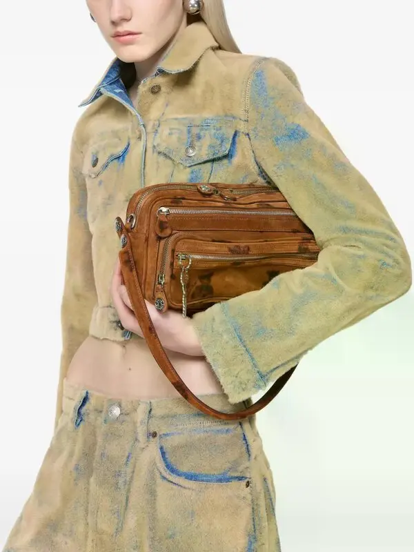 Acne Studios Textured Denim Trucker Jacket - Neutrals