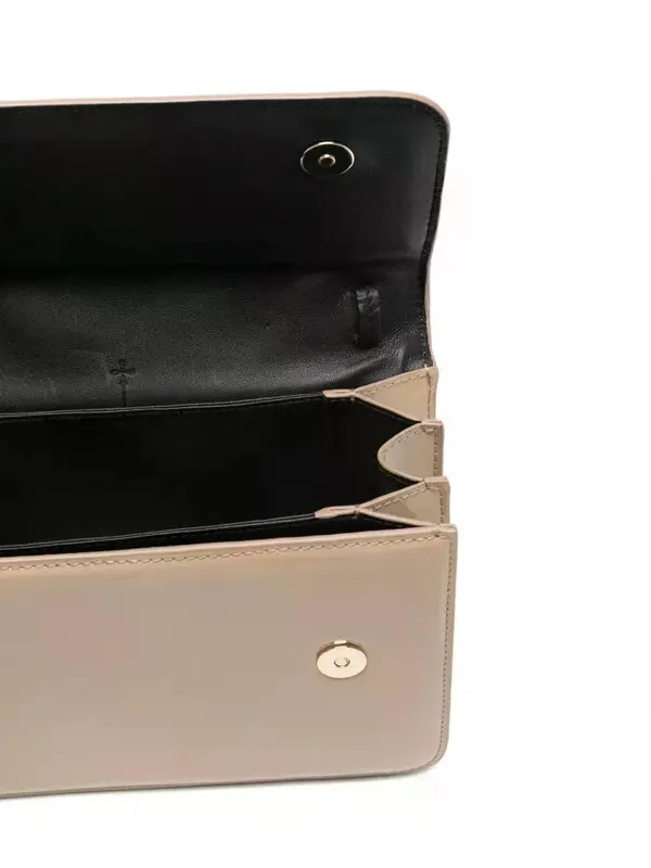 M2malletier Leather Clutch With Top Handle