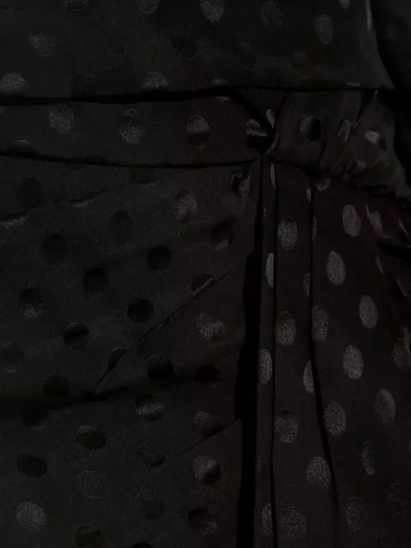 Isabel Marant Étoile Polka-dot Draped Mini Skirt