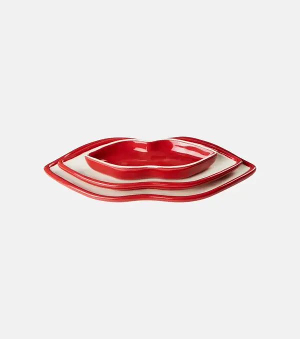 SERAX Les Objets Mouleversants Lips Serving Set Wouters & Hendrix - Red