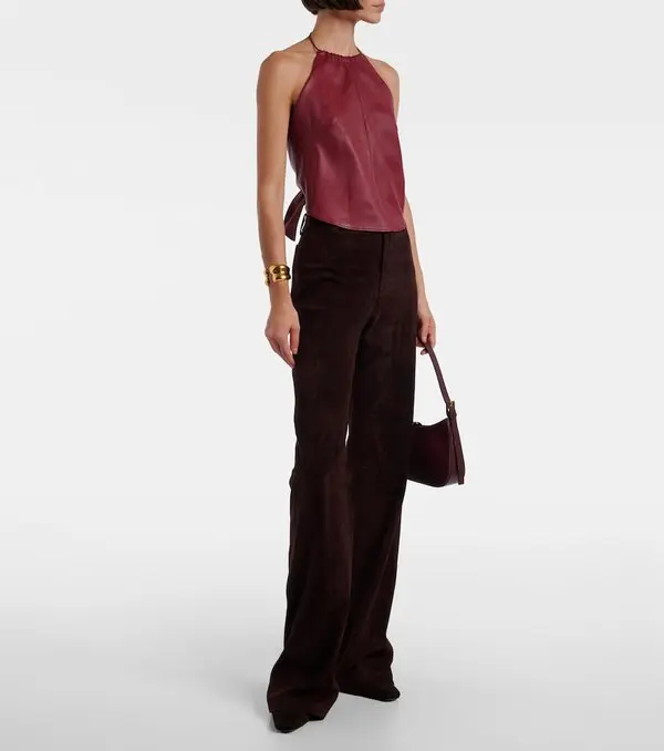 Stouls Rosie Open-back Leather Top