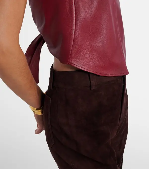 Stouls Rosie Open-back Leather Top