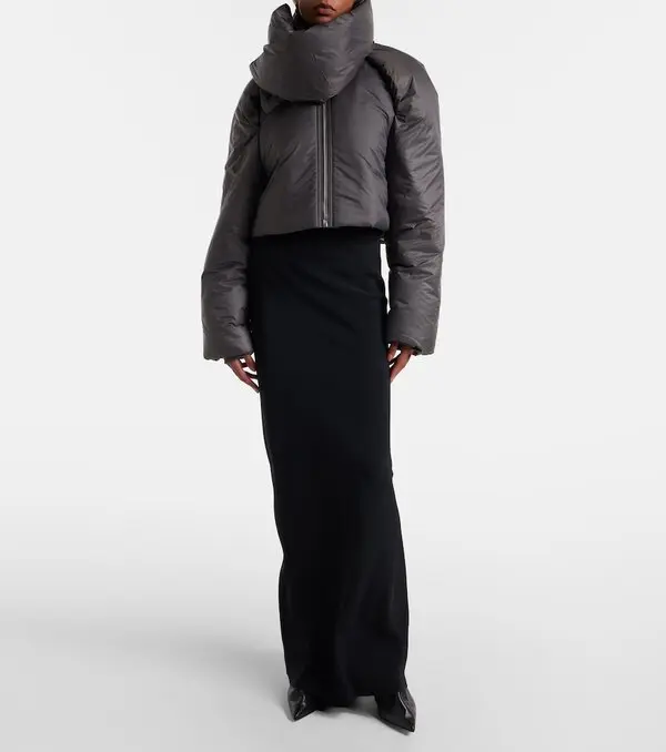 Rick Owens Convertible Puffer Jacket - Brown