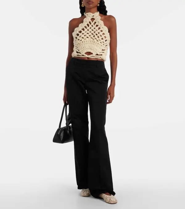 Magda Butrym Crochet Halterneck Top