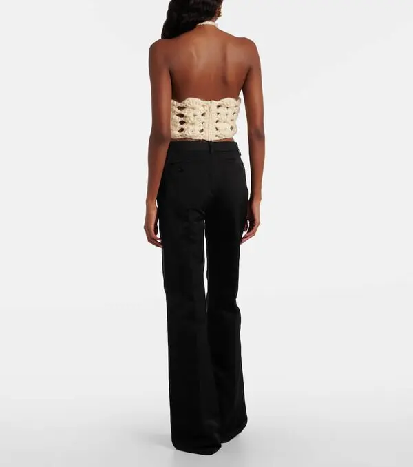Magda Butrym Crochet Halterneck Top