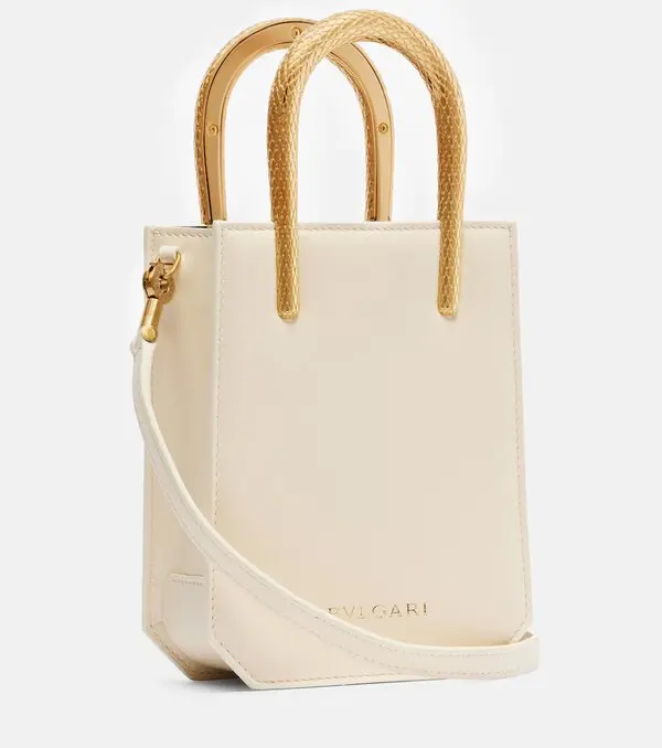 BVLGARI Serpentine Small Leather Top-handle Bag