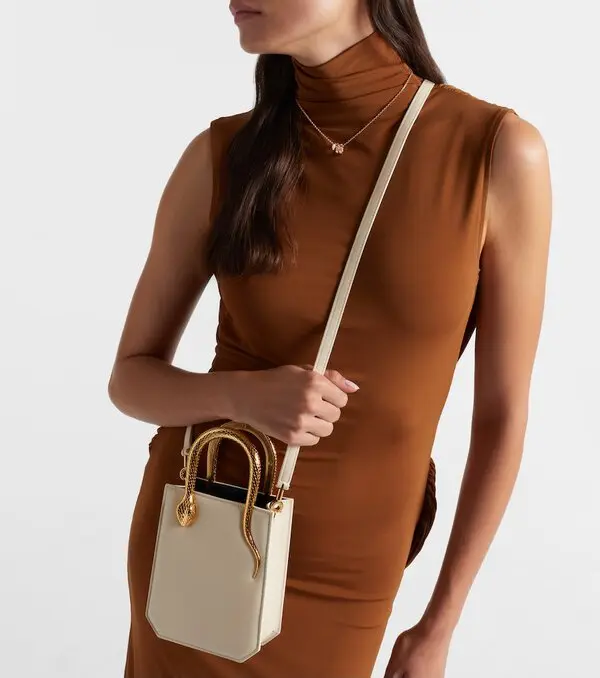 BVLGARI Serpentine Small Leather Top-handle Bag