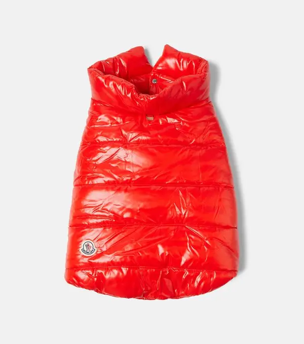 Moncler Poldo Dog Couture Quilted Dog Coat - Red