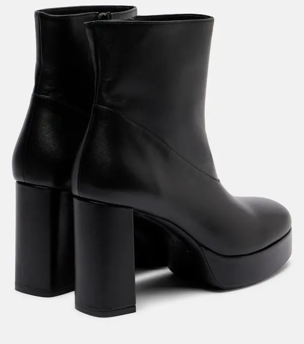 Staud Jodie Leather Platform Ankle Boots