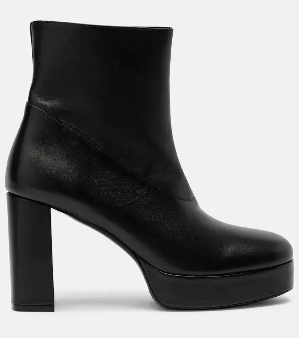 Staud Jodie Leather Platform Ankle Boots