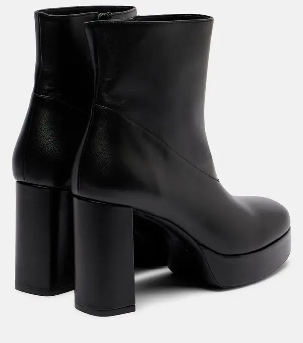 Staud Jodie Leather Platform Ankle Boots