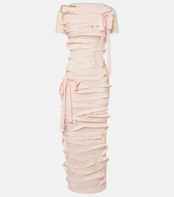 Acne Studios Ribbon-detail Midi Dress