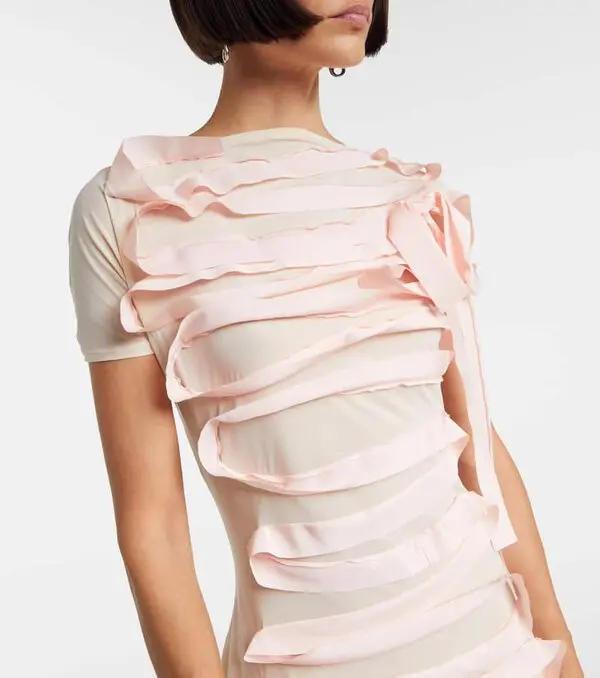 Acne Studios Ribbon-detail Midi Dress