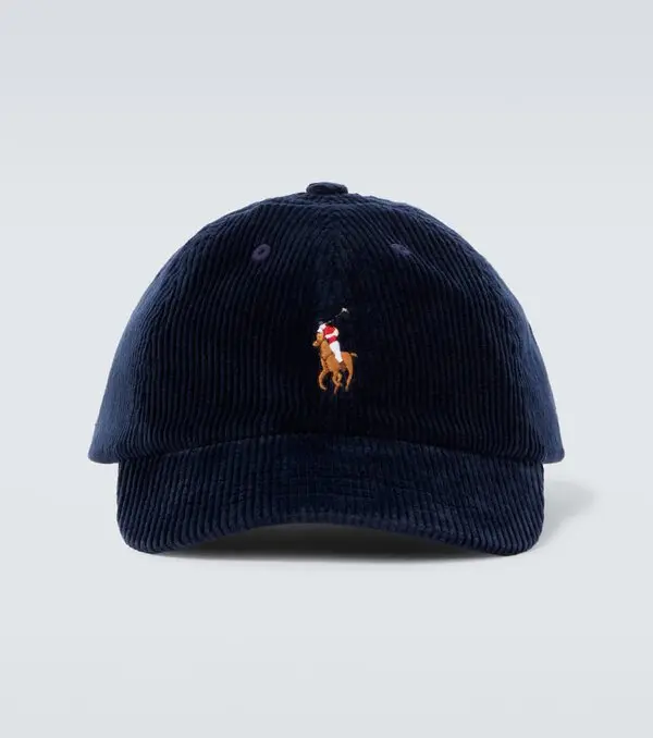 Ralph Lauren Cotton Corduroy Baseball Cap - Blue