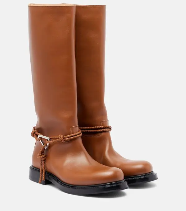Bottega Veneta James Leather Knee-high Boots - Brown