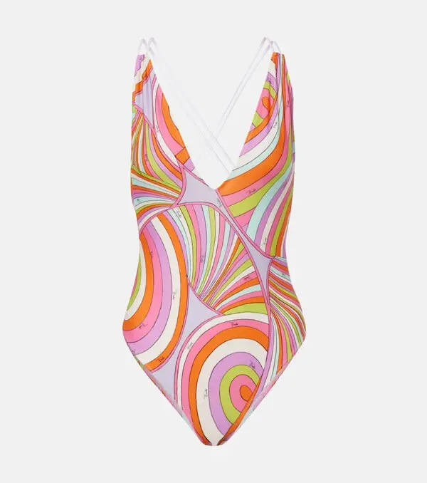 Emilio Pucci Iride Printed One-piece Swimsuit - Multicoloured