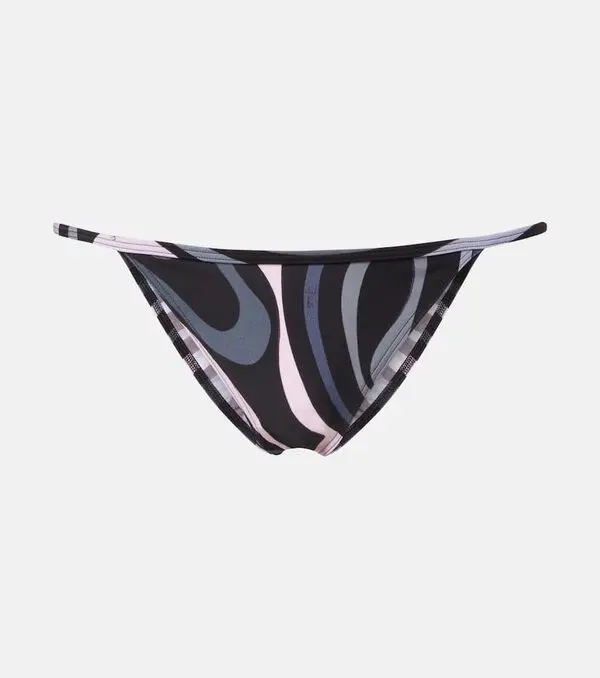 Emilio Pucci Marmo Bikini Bottoms - Black