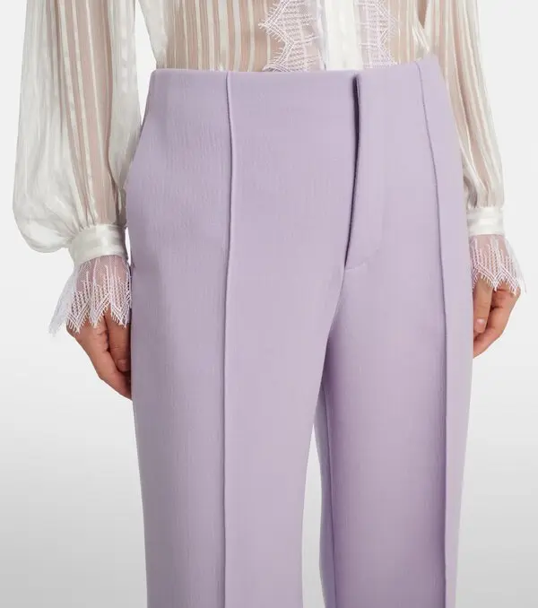 Chloé High-rise Virgin Wool Wide-leg Pants